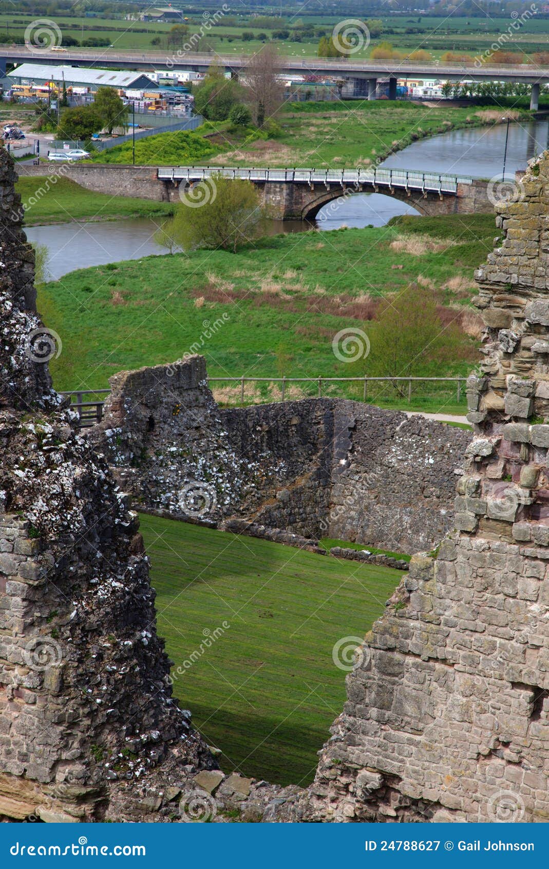 Rhuddlan Castle stock image. Image of wales, norman, ruin - 24788627