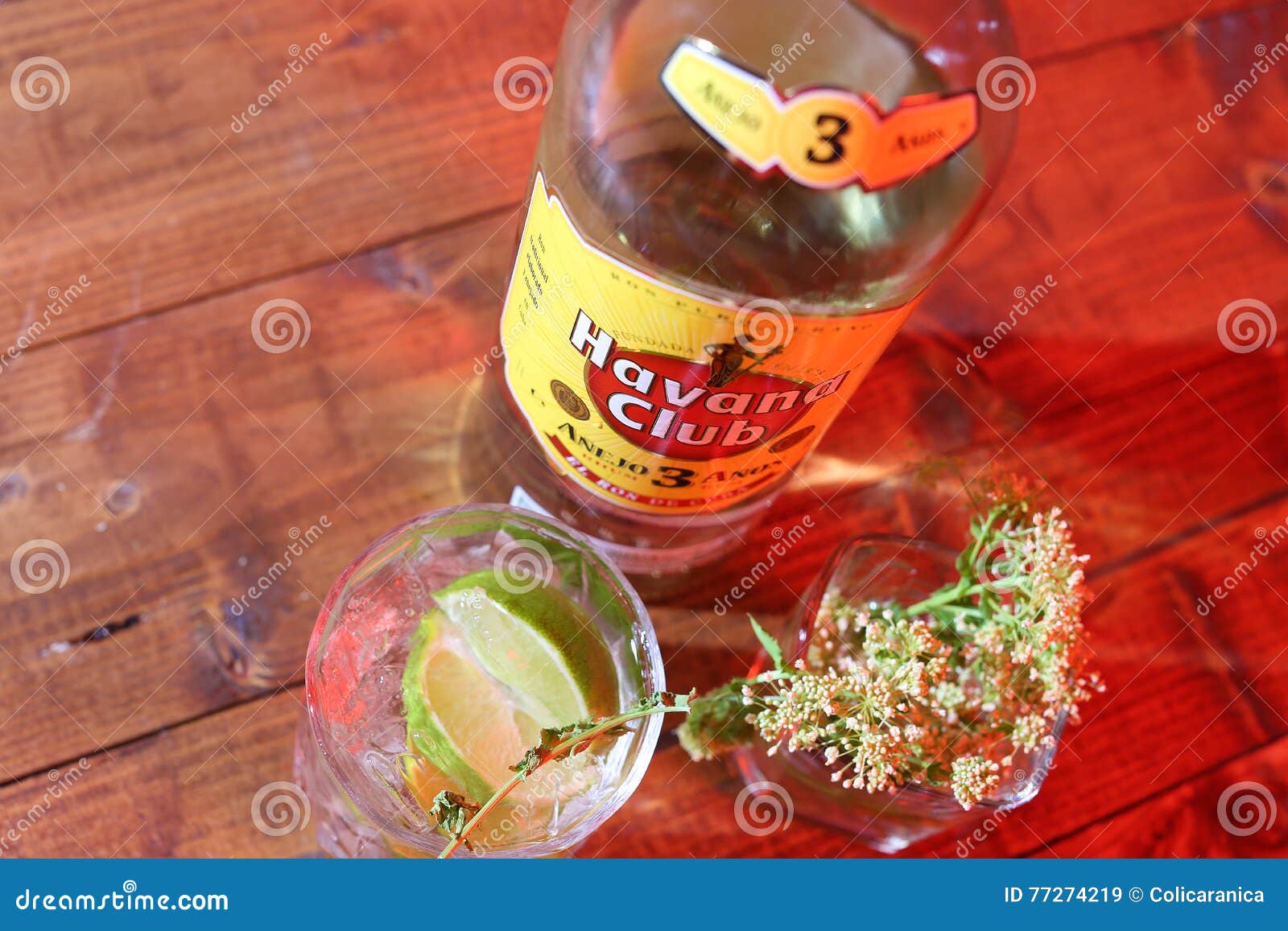 Rhum cubain image stock éditorial. Image du citron, projectile - 77274219