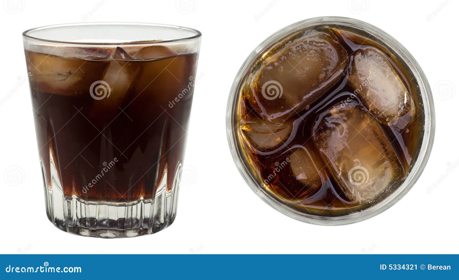 Rhum et coke image stock. Image du studio, kola, fond - 5334321