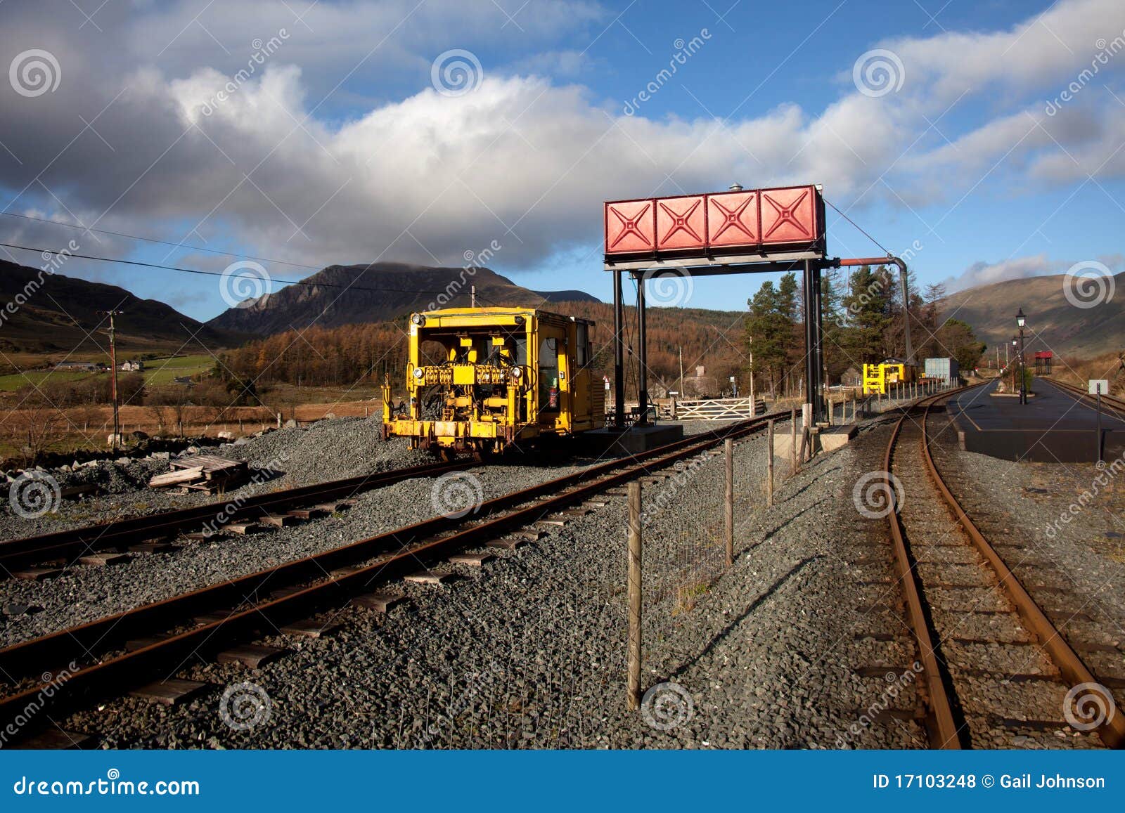 Rhyd Ddu railway station stock photo. Image of hills - 17103248