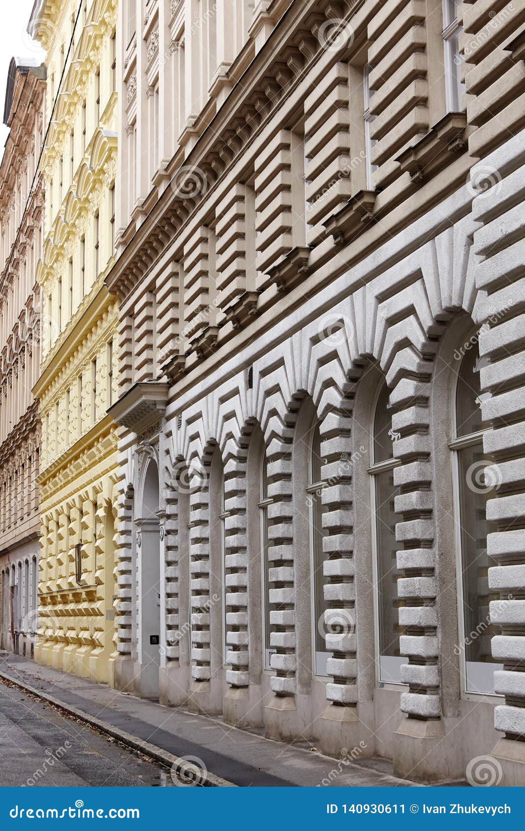 Rhythm in Architecture of Building.Abstract Photography of Facade ...