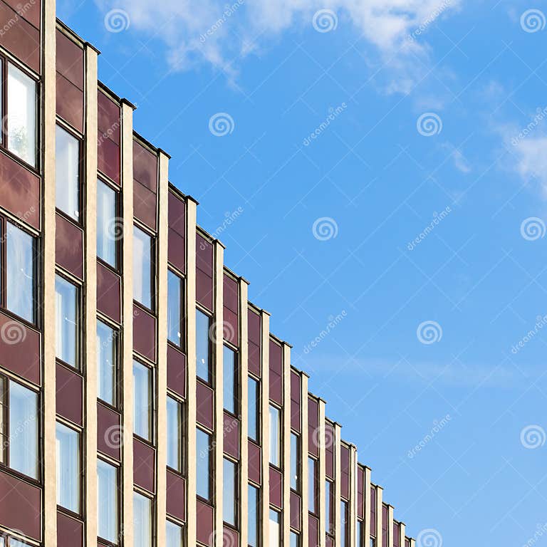 Rhythm in Architecture of Building Stock Image - Image of shape, house ...