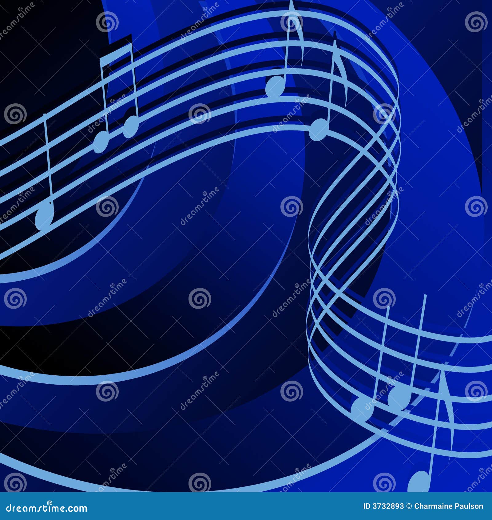 Rhythm in Blue stock illustration. Illustration of music - 3732893