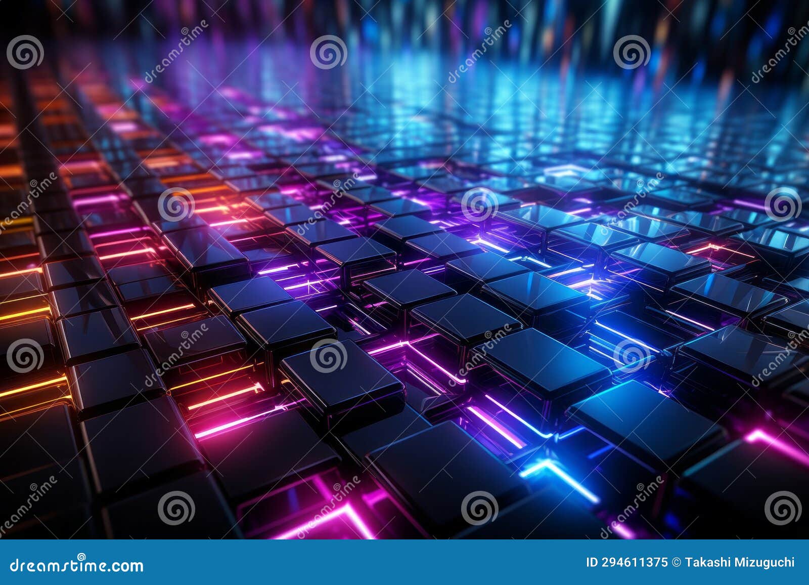 Rhythm of the Future: Abstract Art Infused with Synthwave Magic. AI ...