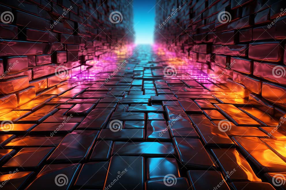 Rhythm of the Future: Abstract Art Infused with Synthwave Magic. AI ...