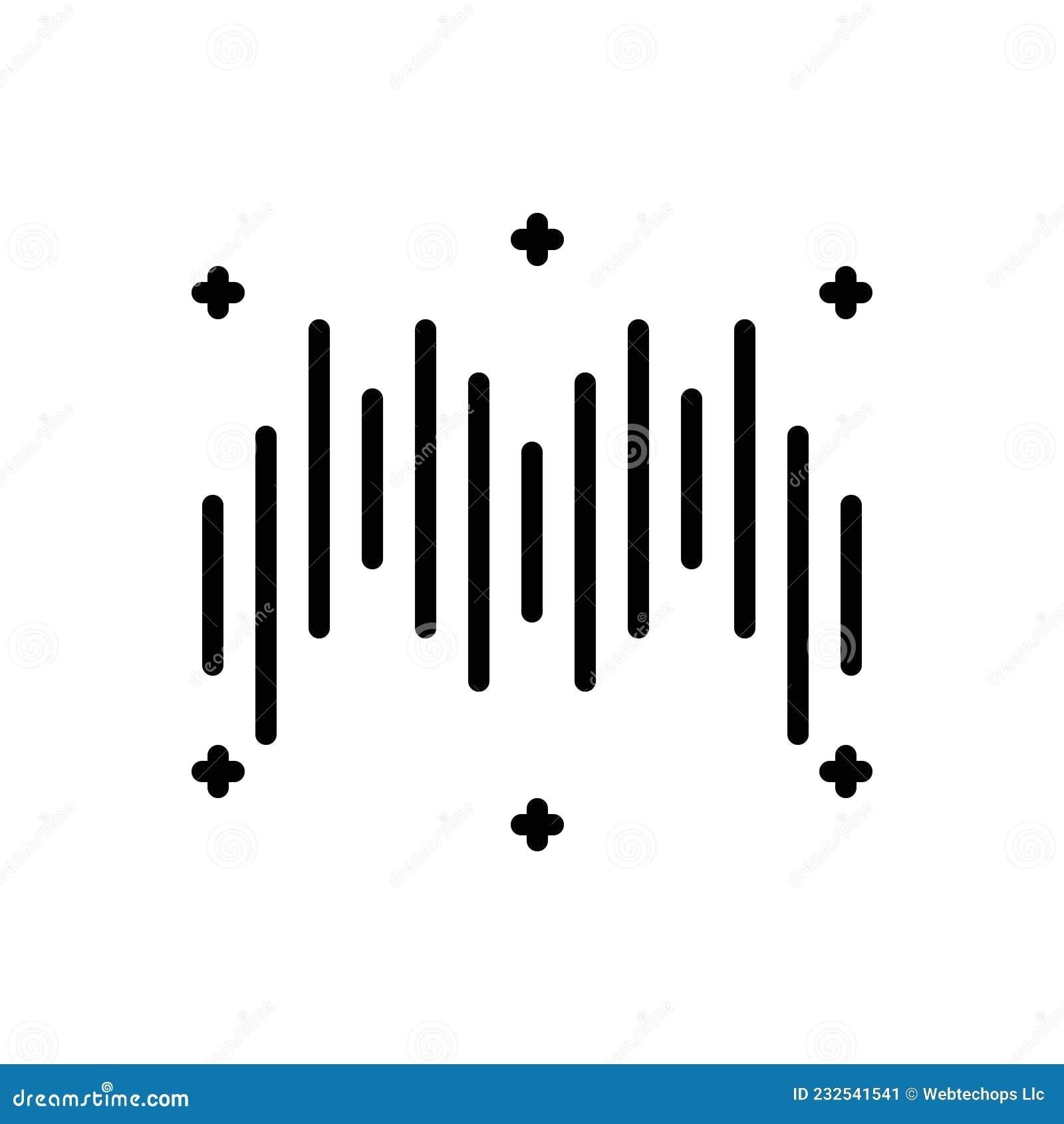Black Line Icon for Rhythm, Cadence and Timbre Stock Vector ...