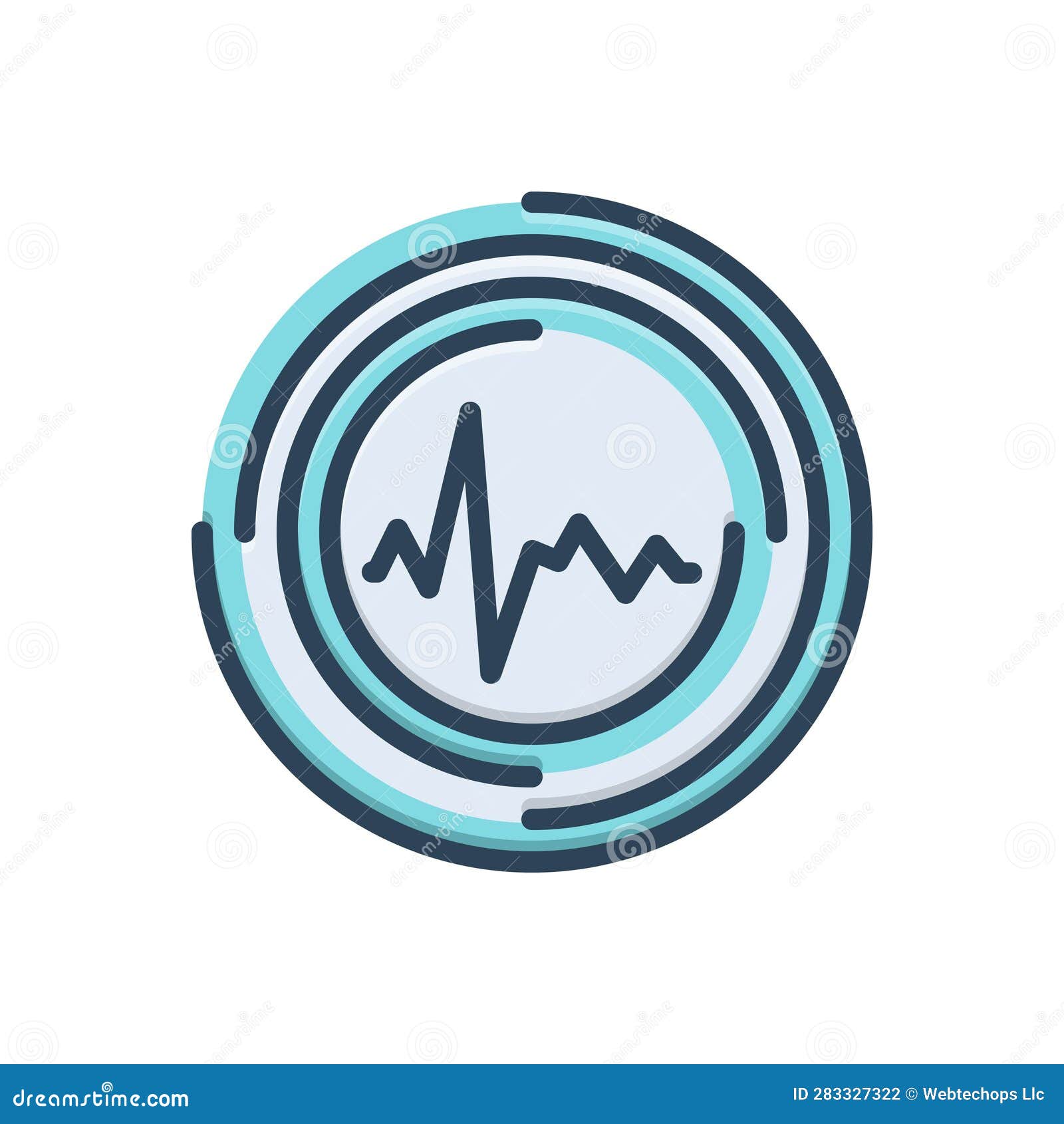 Color Illustration Icon for Rhythm, Cadence and Audio Stock ...