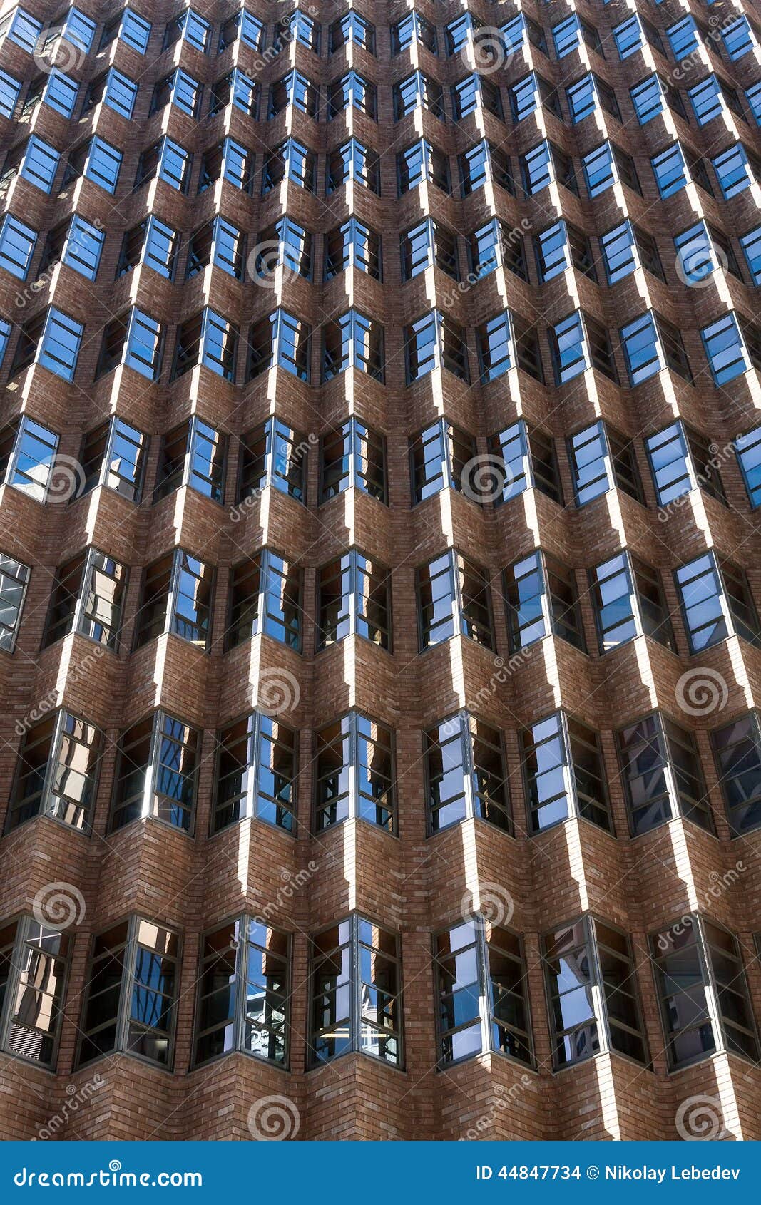 Rhythmic Facade, Windows, Brick. Sydney Stock Photo - Image of facade ...