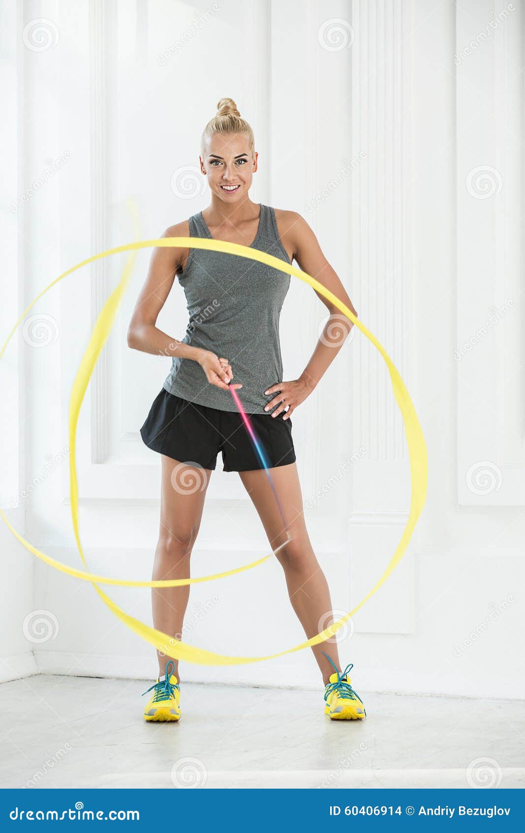 Rhythmic gymnast stock photo. Image of isolated, dancer - 60406914