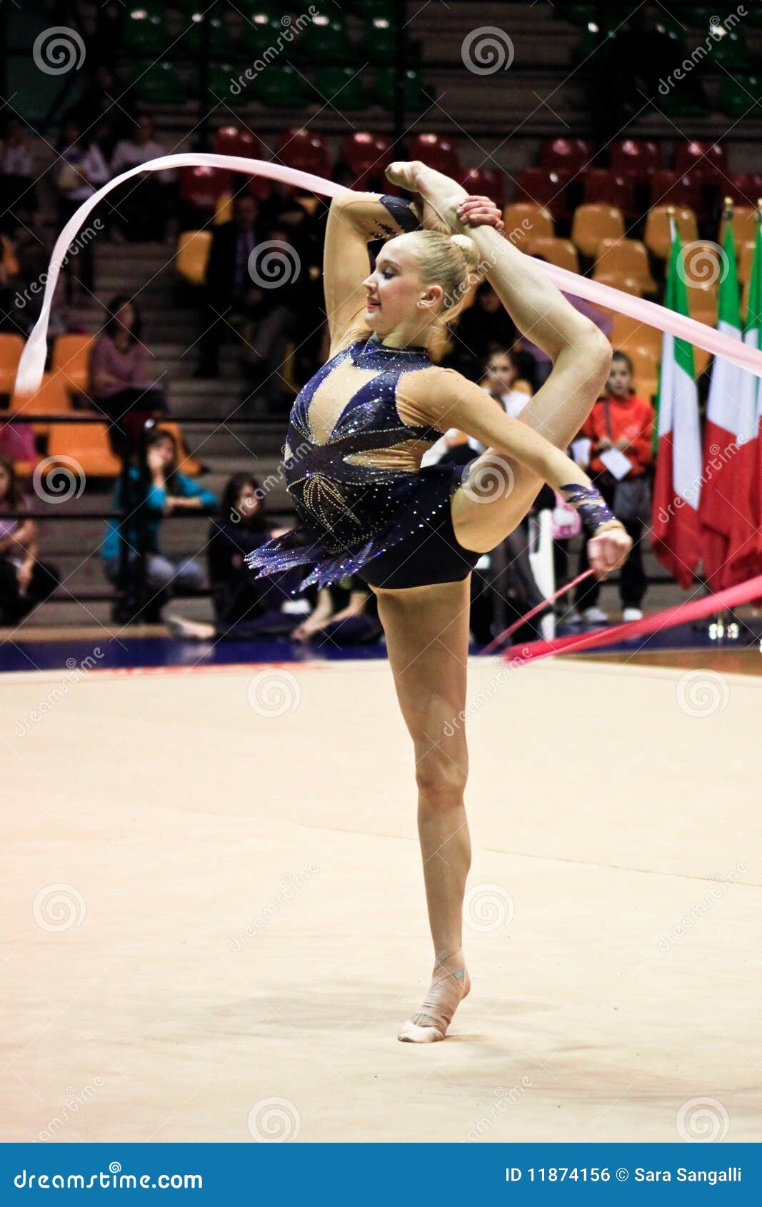 Rhythmic gymnastic editorial photo. Image of arena, elegance - 11874156