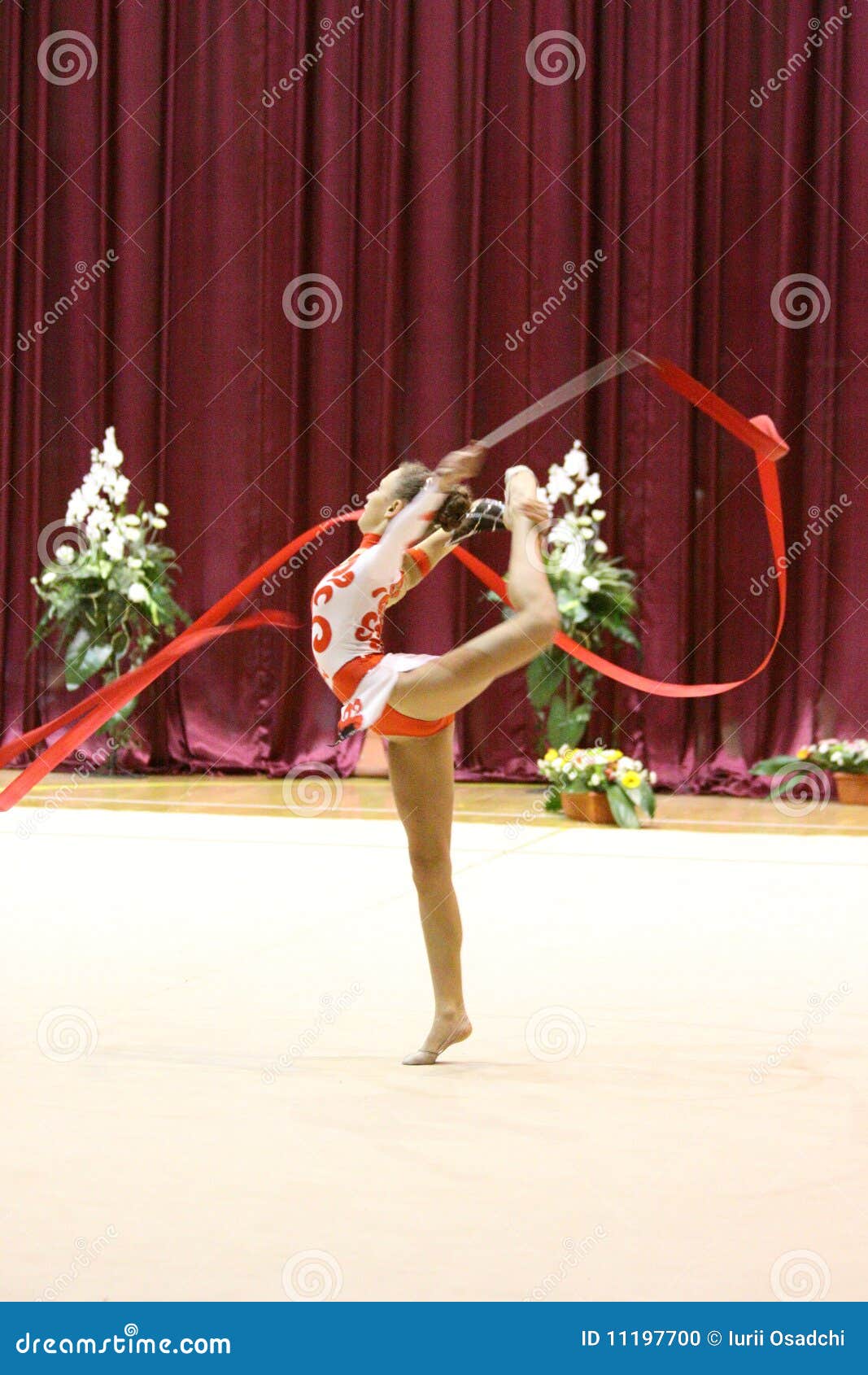 Rhythmic gymnastics editorial image. Image of dance, elegant - 11197700