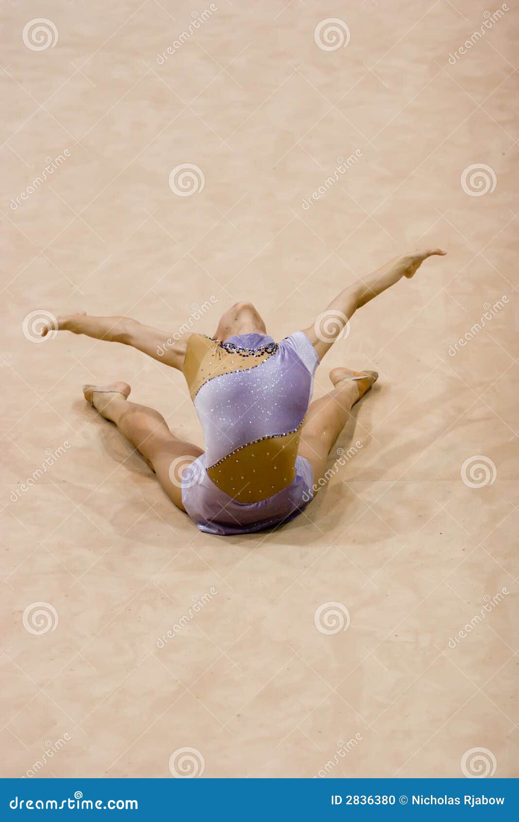 Rhythmic Gymnastics stock photo. Image of gymnast, bending - 2836380