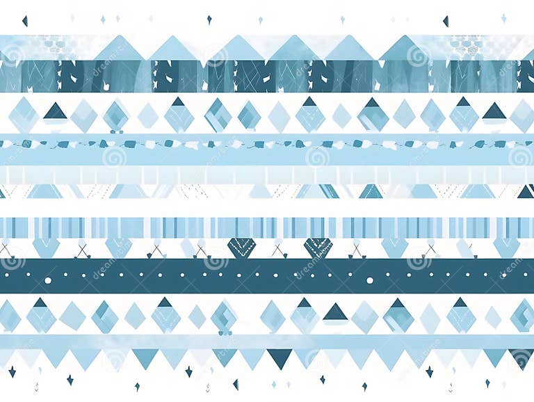 Rhythmic Horizontal Lines with Intriguing Abstract Patterns Stock ...