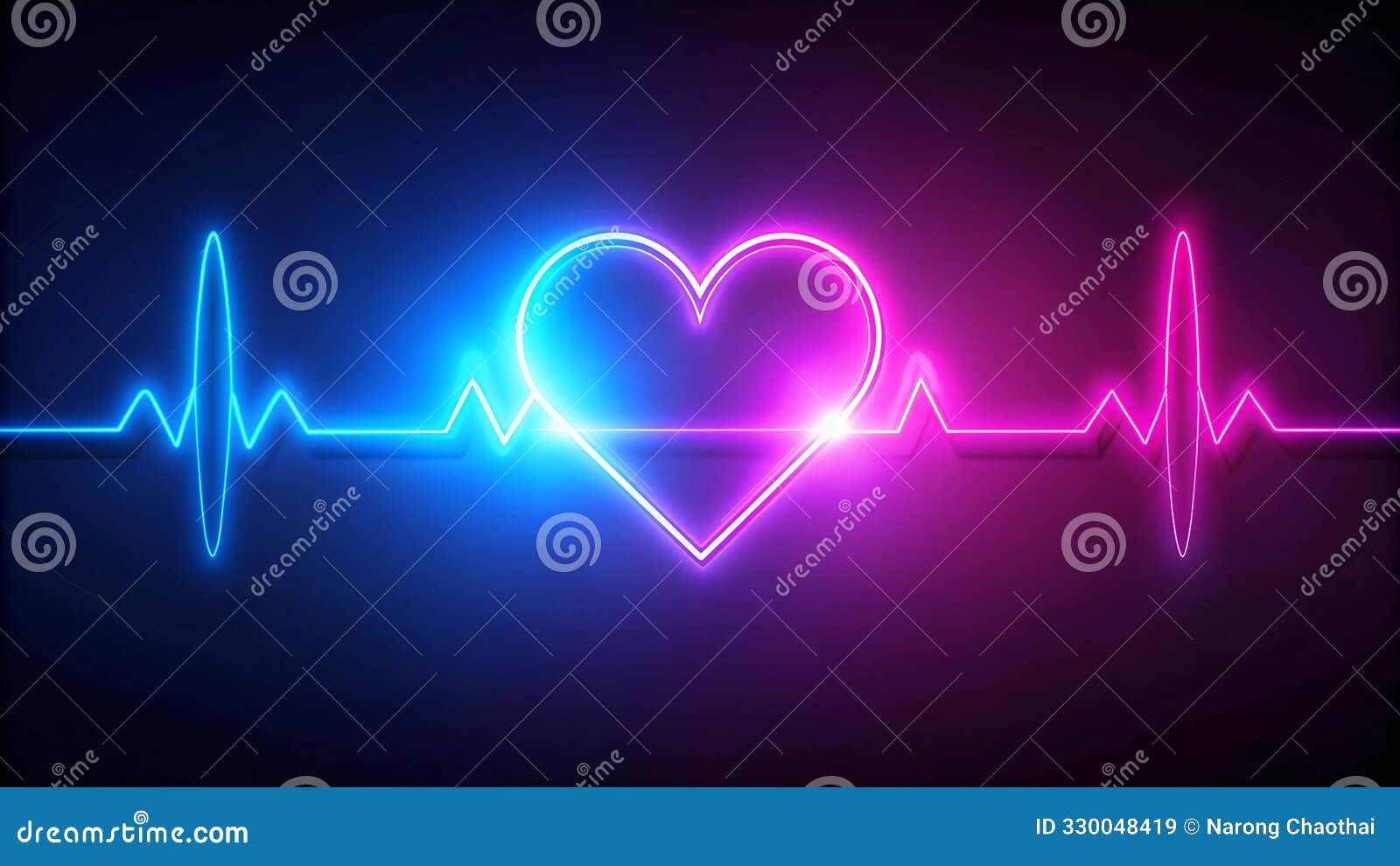 Rhythmic Pulse: Artistic ECG Waveform Visualization. Concept Artistic ...