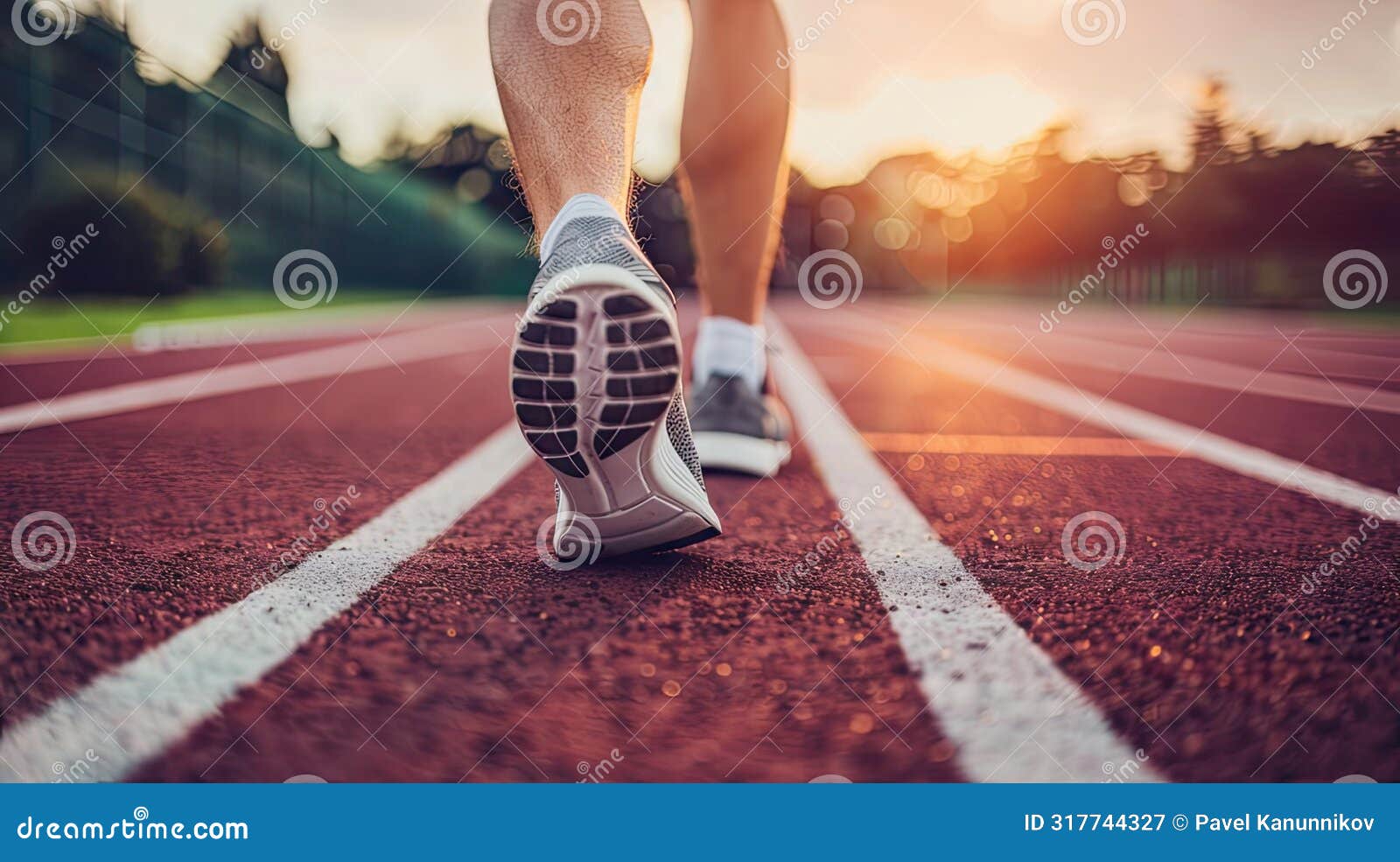 Rhythmic Strides: a Trail of Determination Stock Image - Image of ...