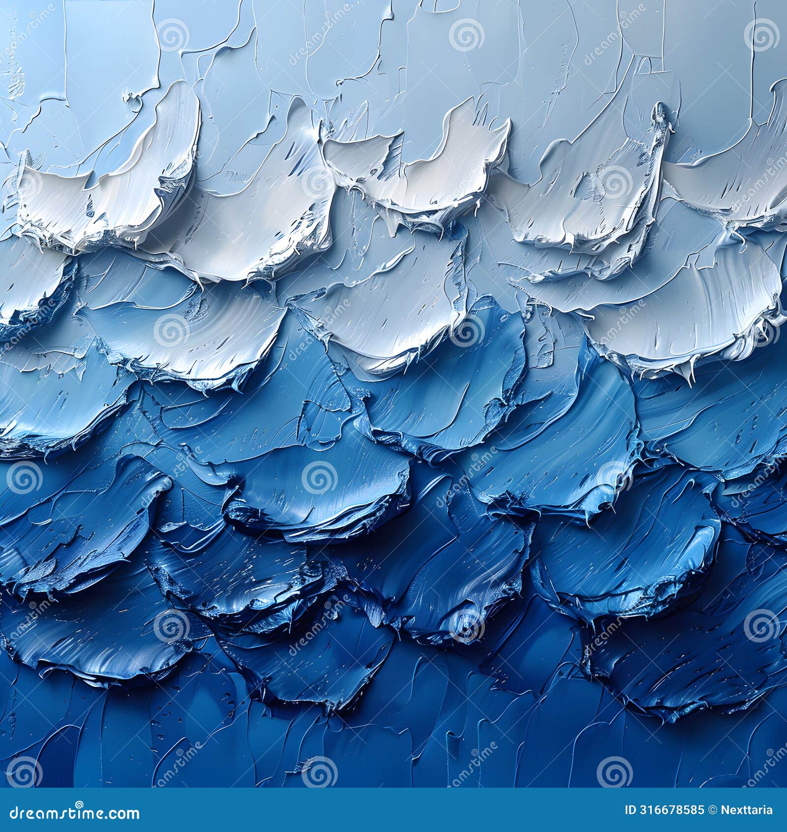 Rhythmic Waves - Abstract Art Stock Illustration - Illustration of ...