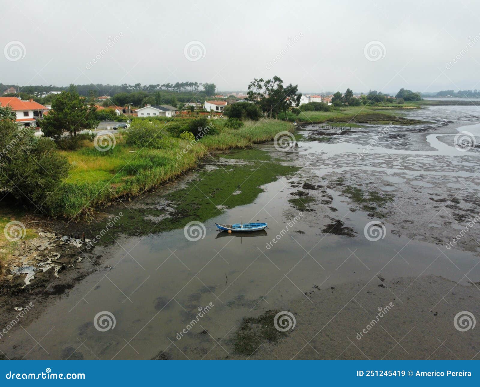 Ria Aveiro portugal stock image. Image of waterway, pond - 251245419