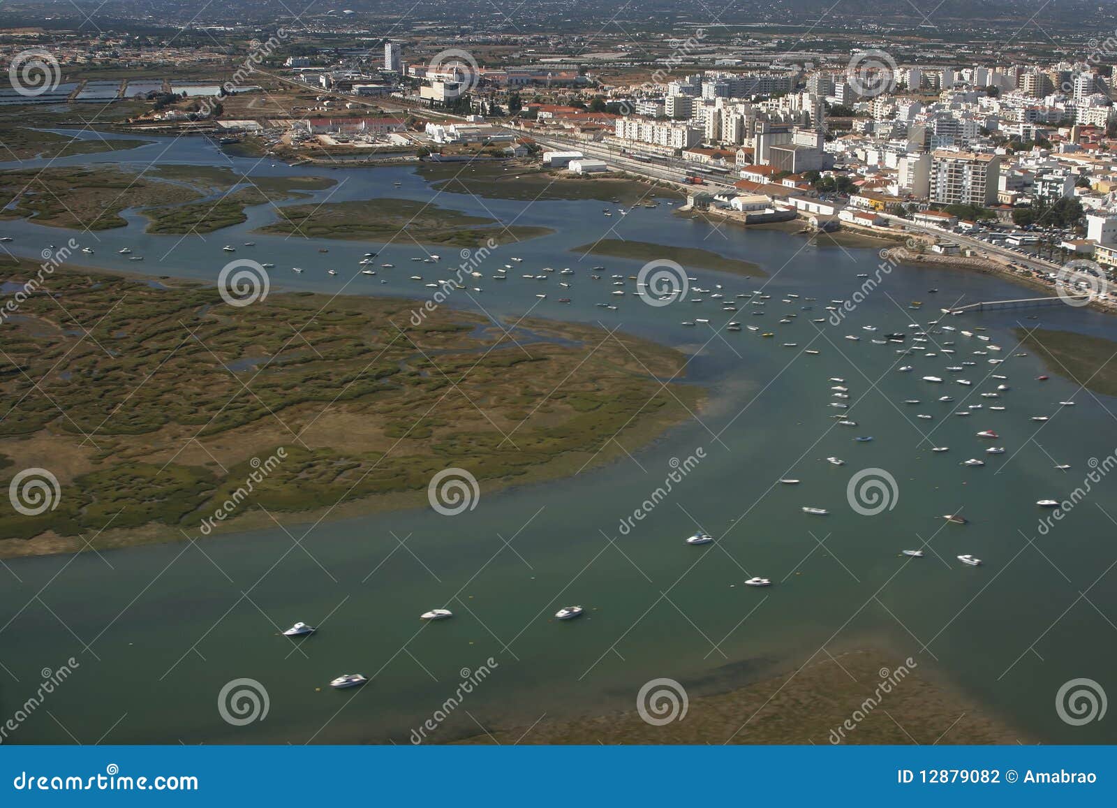 Ria Formosa stock photo. Image of green, harbour, coast - 12879082