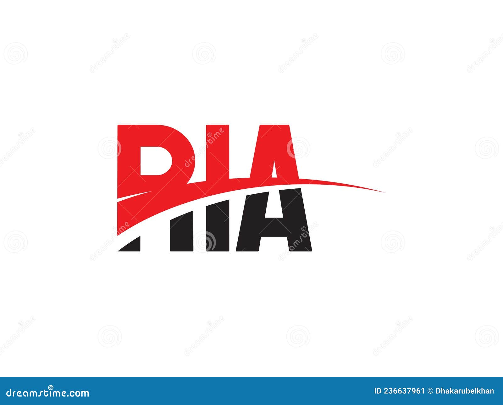 RIA Letter Initial Logo Design Vector Illustration Stock Illustration ...