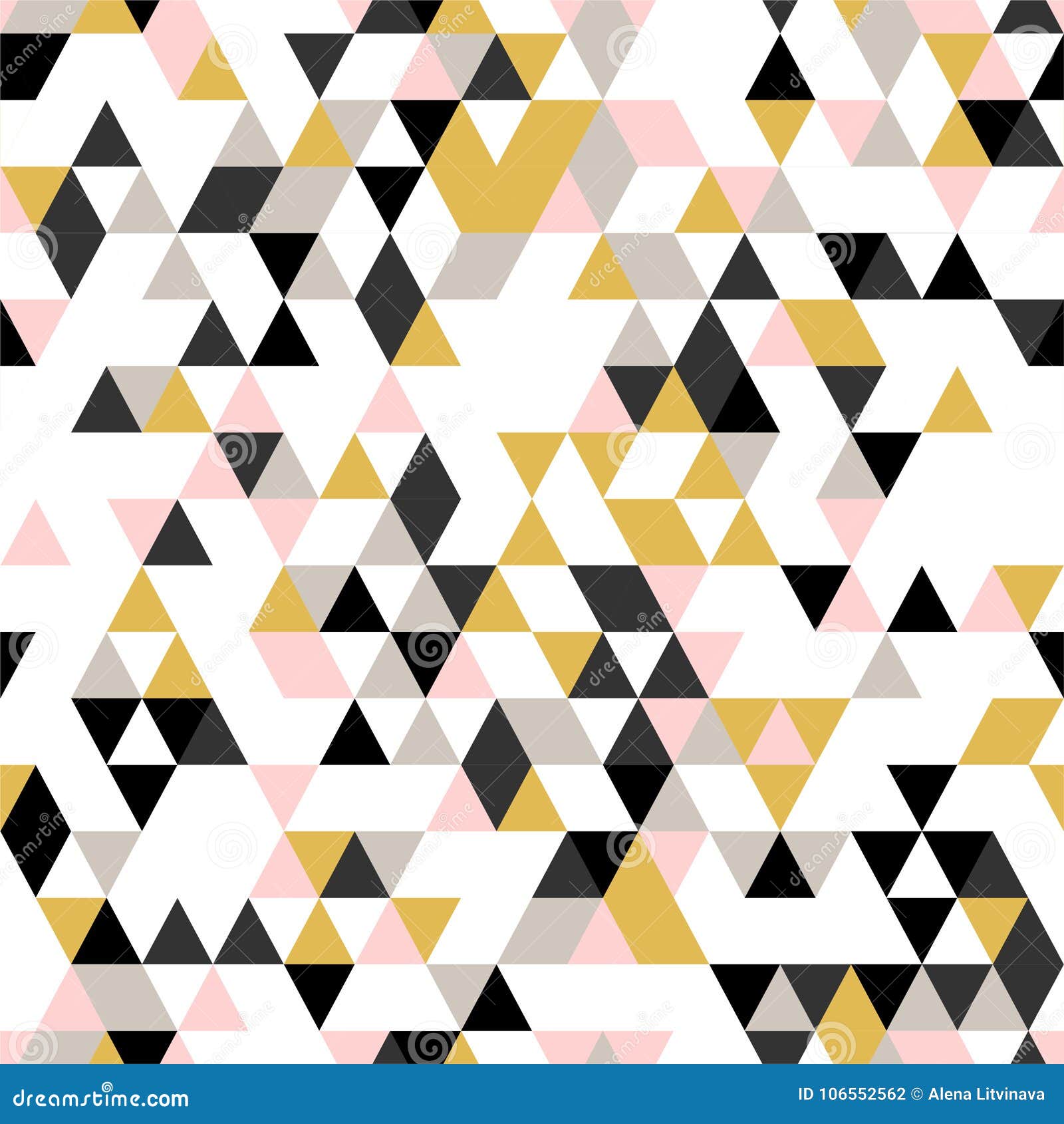 Riangle Seamless Background with Triangle Shapes of Different Colors ...