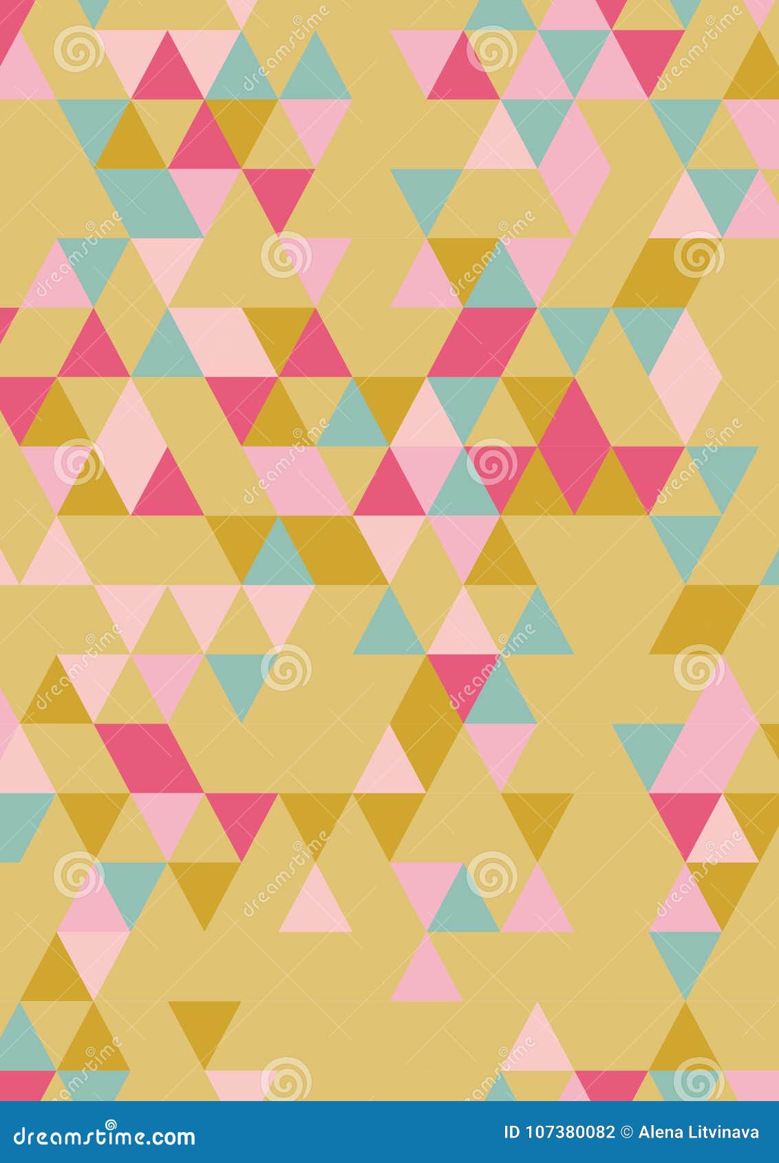 Riangle Seamless Background with Triangle Shapes of Different Colors ...
