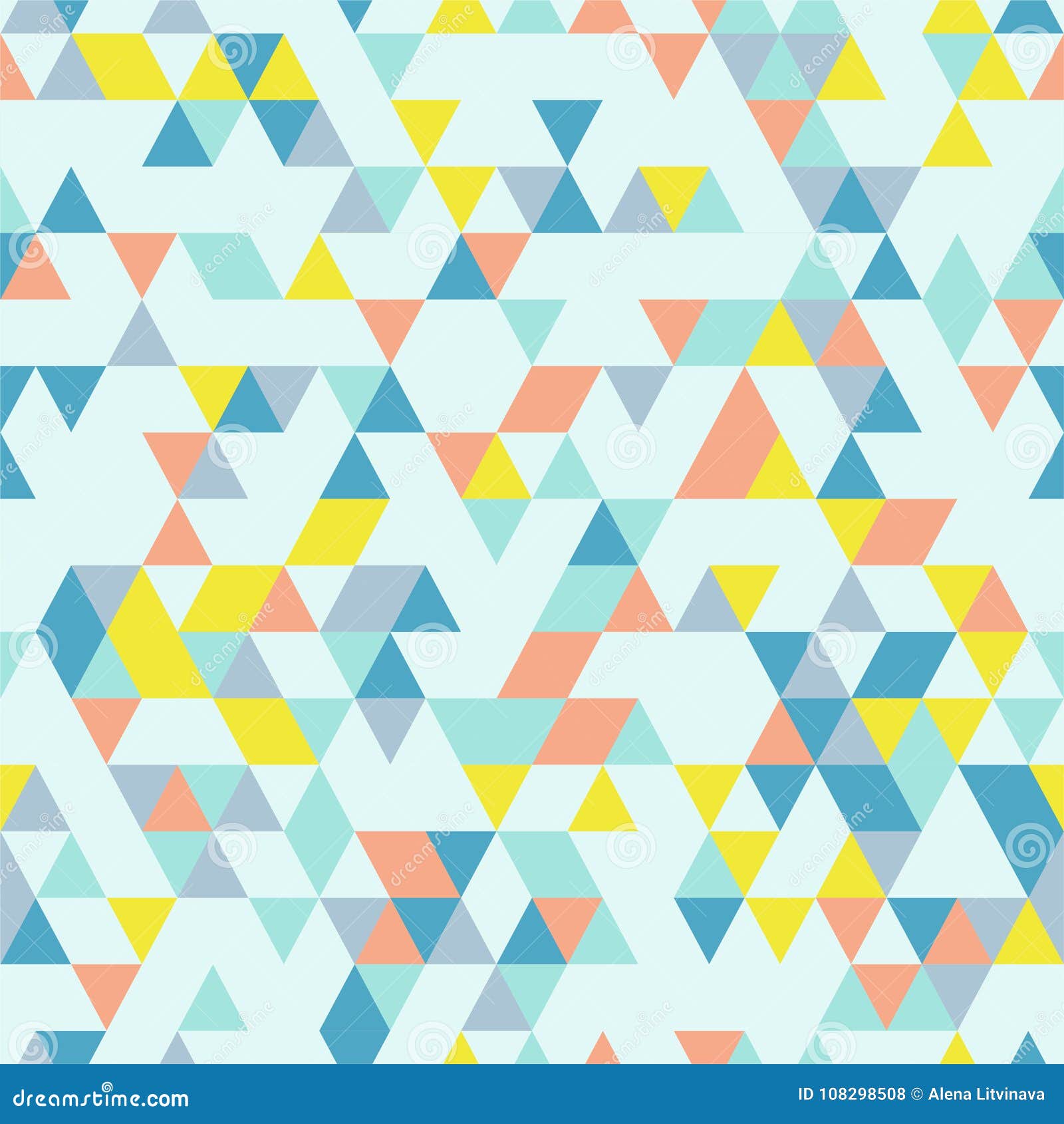 Riangle Seamless Background with Triangle Shapes of Different Colors ...