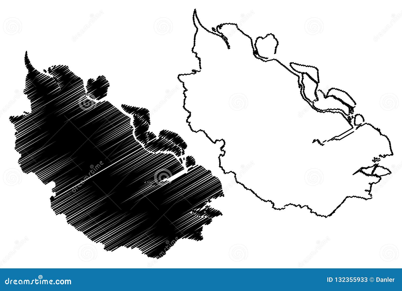 Riau map vector stock vector. Illustration of pekanbaru - 132355933