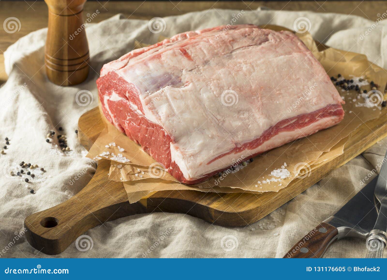 Rib Beef Roast Sin Hueso Grassfed Crudo Imagen de archivo - Imagen de ...