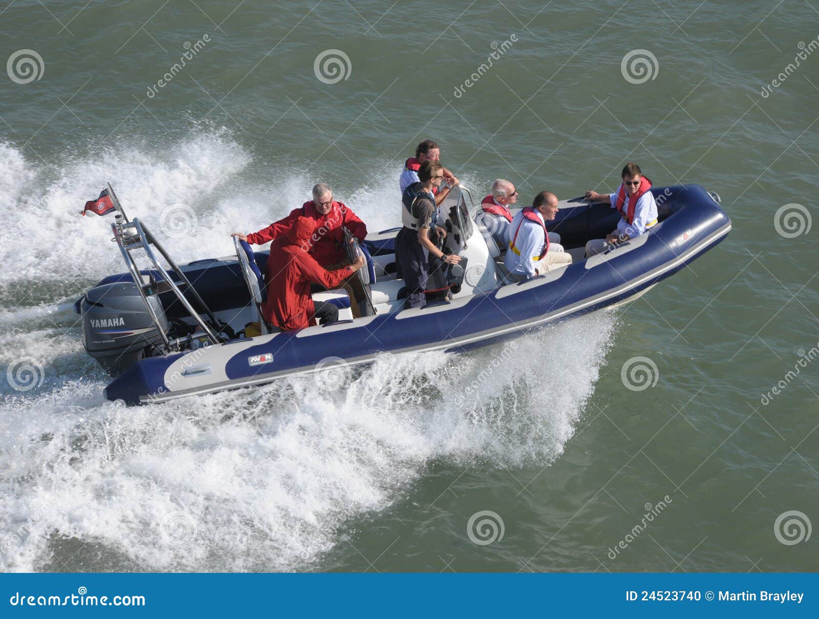 RIB at high speed editorial image. Image of dinghy, calm - 24523740