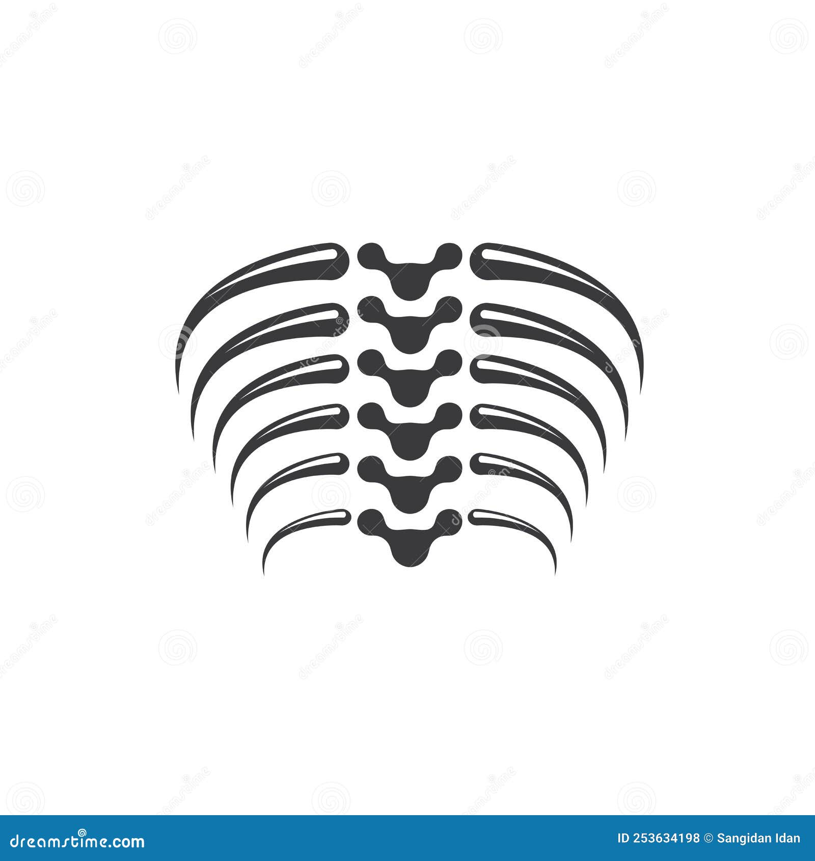Rib Icon Vector Element Design Template Stock Vector - Illustration of ...