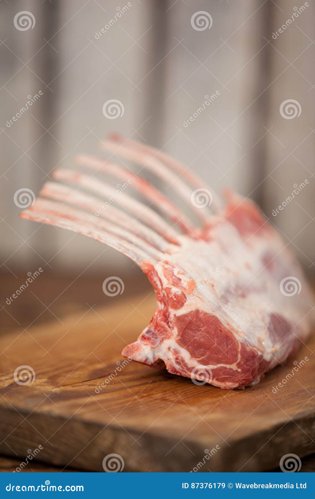 Rib rack on wooden board stock image. Image of organic - 87376179