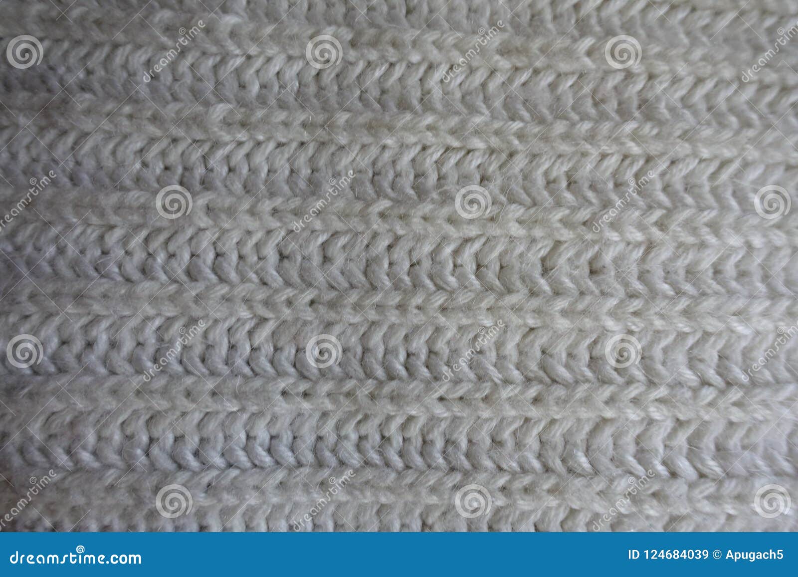 Rib Stitch Pattern on White Knitwork Horizontal Wales Stock Image ...