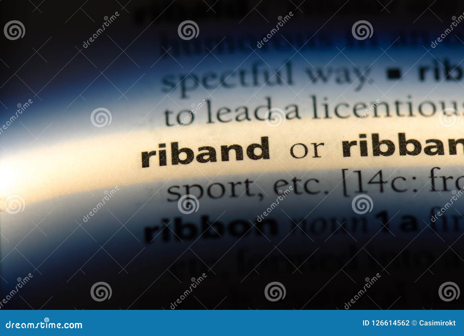 Riband stock photo. Image of book, dictionary, info - 126614562