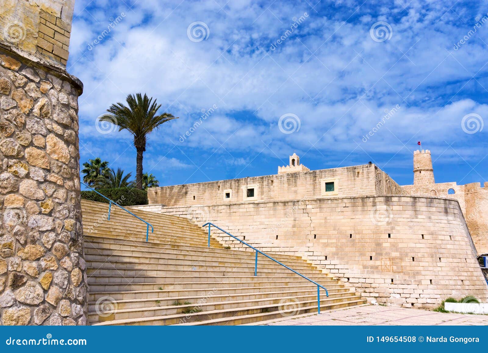 Ribat Fort in Monastir, Tunisia Stock Photo - Image of fort, heritage ...