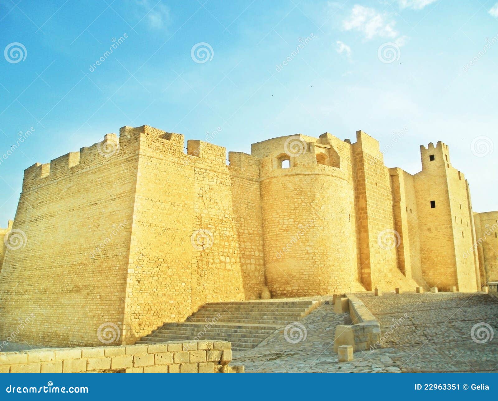 The Ribat in Monastir stock image. Image of arabic, muslim - 22963351