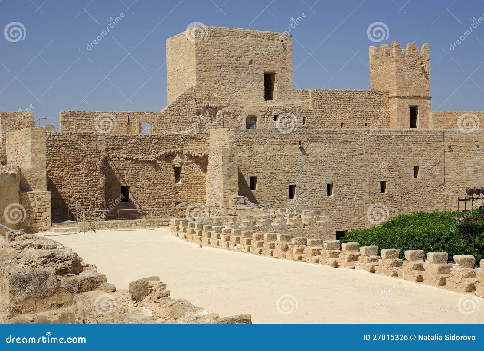 Ribat in Monastir in Tunesien, Afrika Stockfoto - Bild von afrika ...