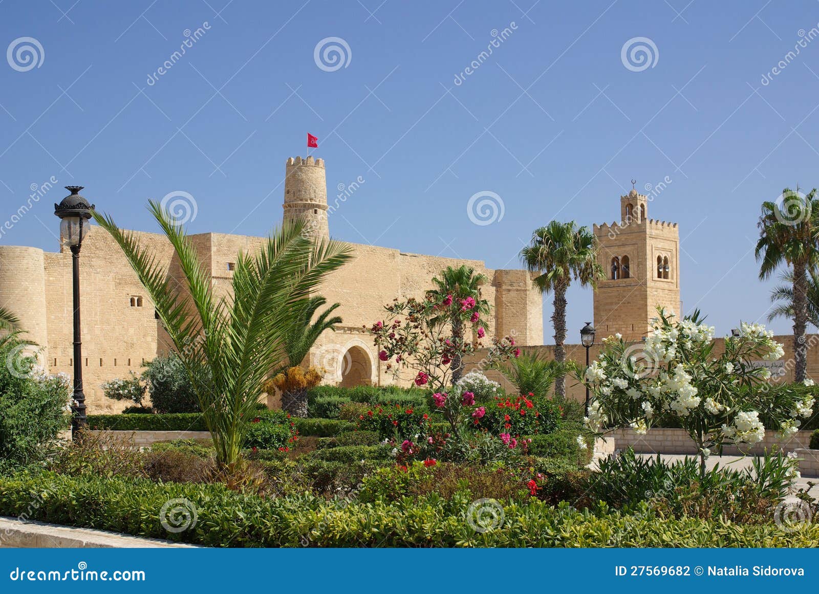 Ribat in Monastir in Tunisia, Africa Stock Photo - Image of obsolete ...
