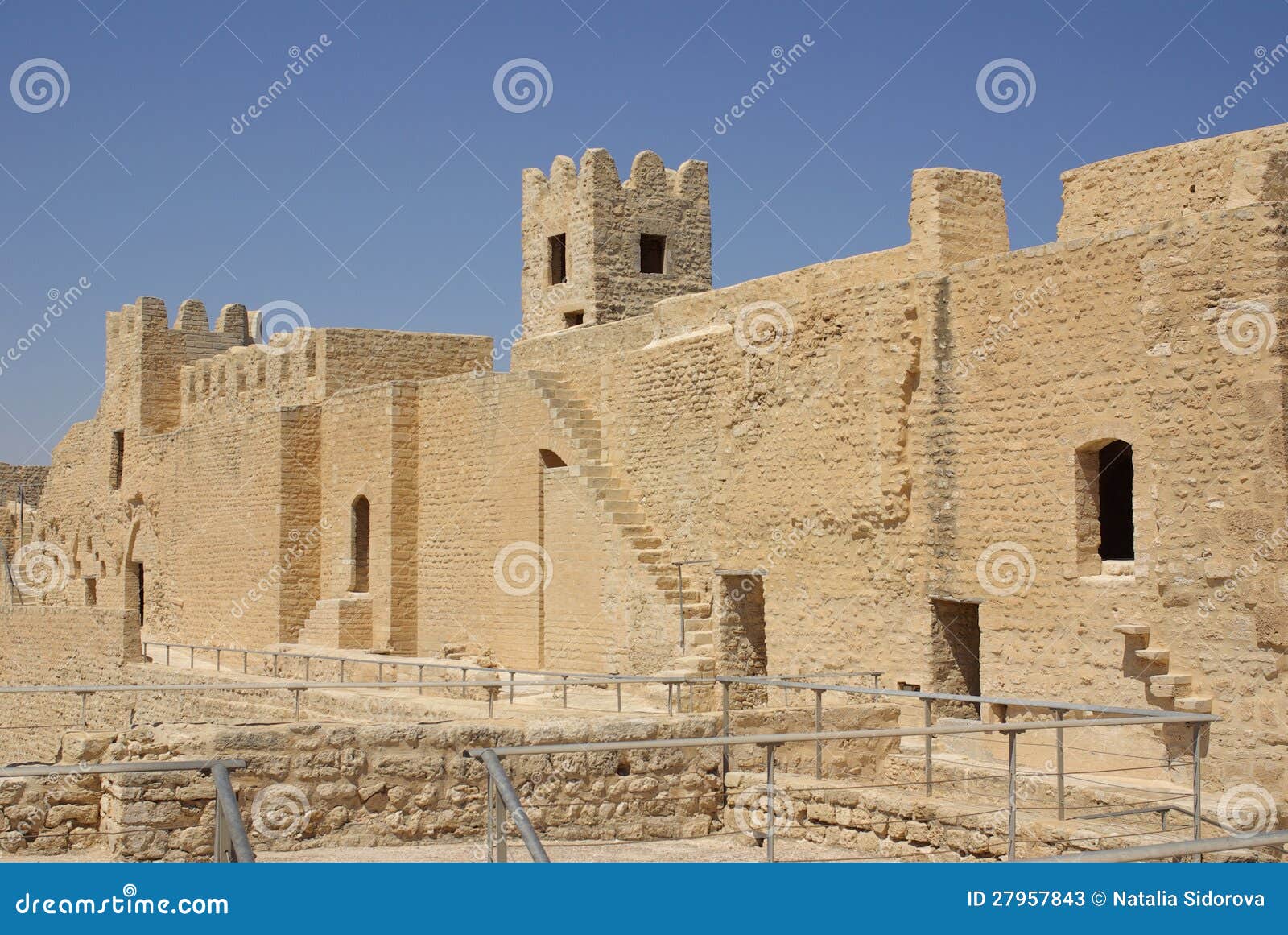 Ribat in Monastir in Tunisia, Africa Stock Image - Image of countries ...
