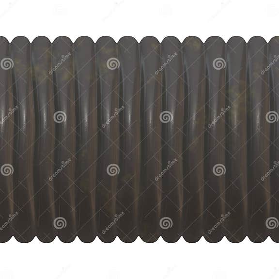 Ribbed black pipe stock image. Image of textured, striped - 29278247