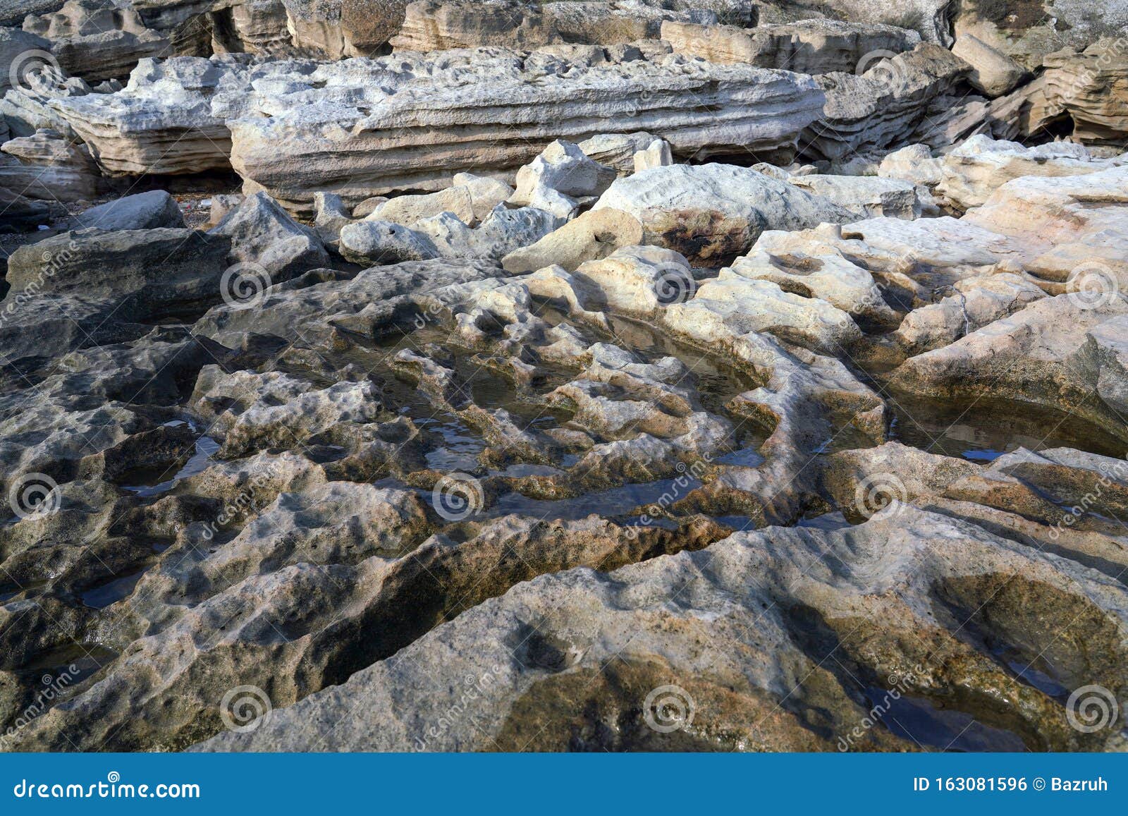 Ribbed Rock Surface Background Stock Photo - Image of limestone ...