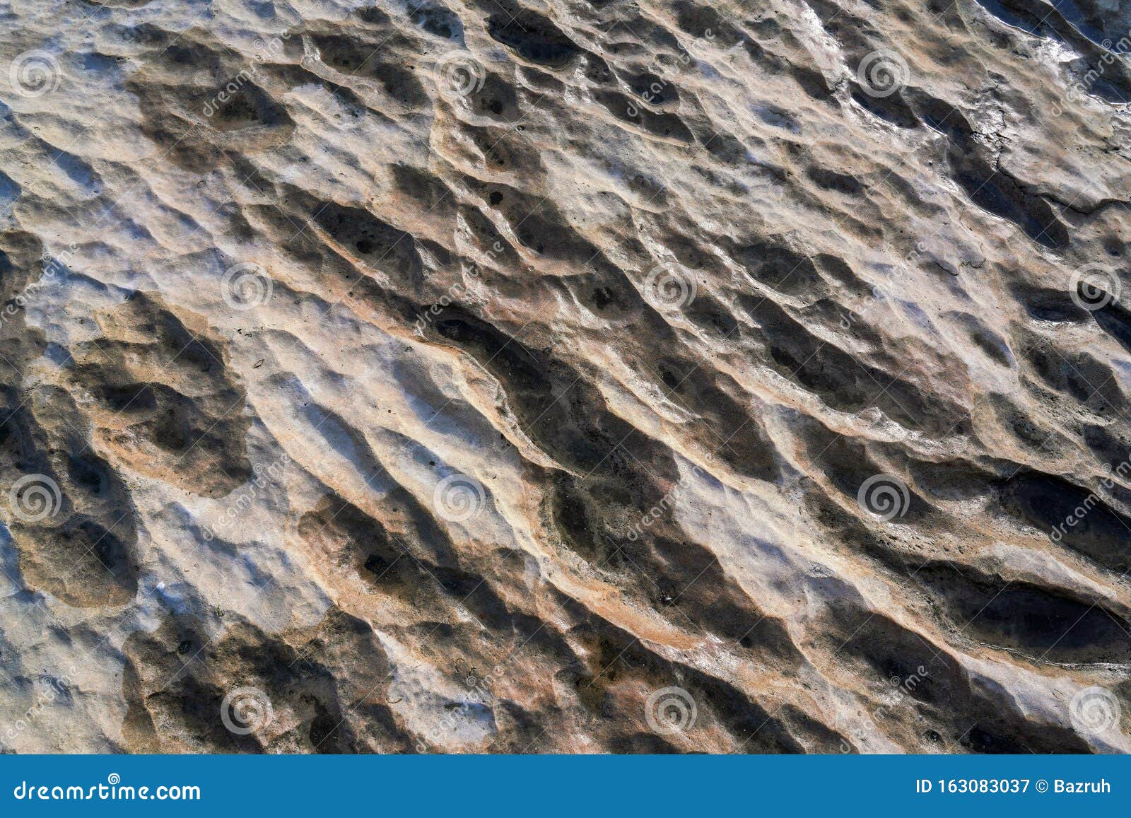 Ribbed Rock Surface Texture Stock Image - Image of prehistoric, ribbed ...