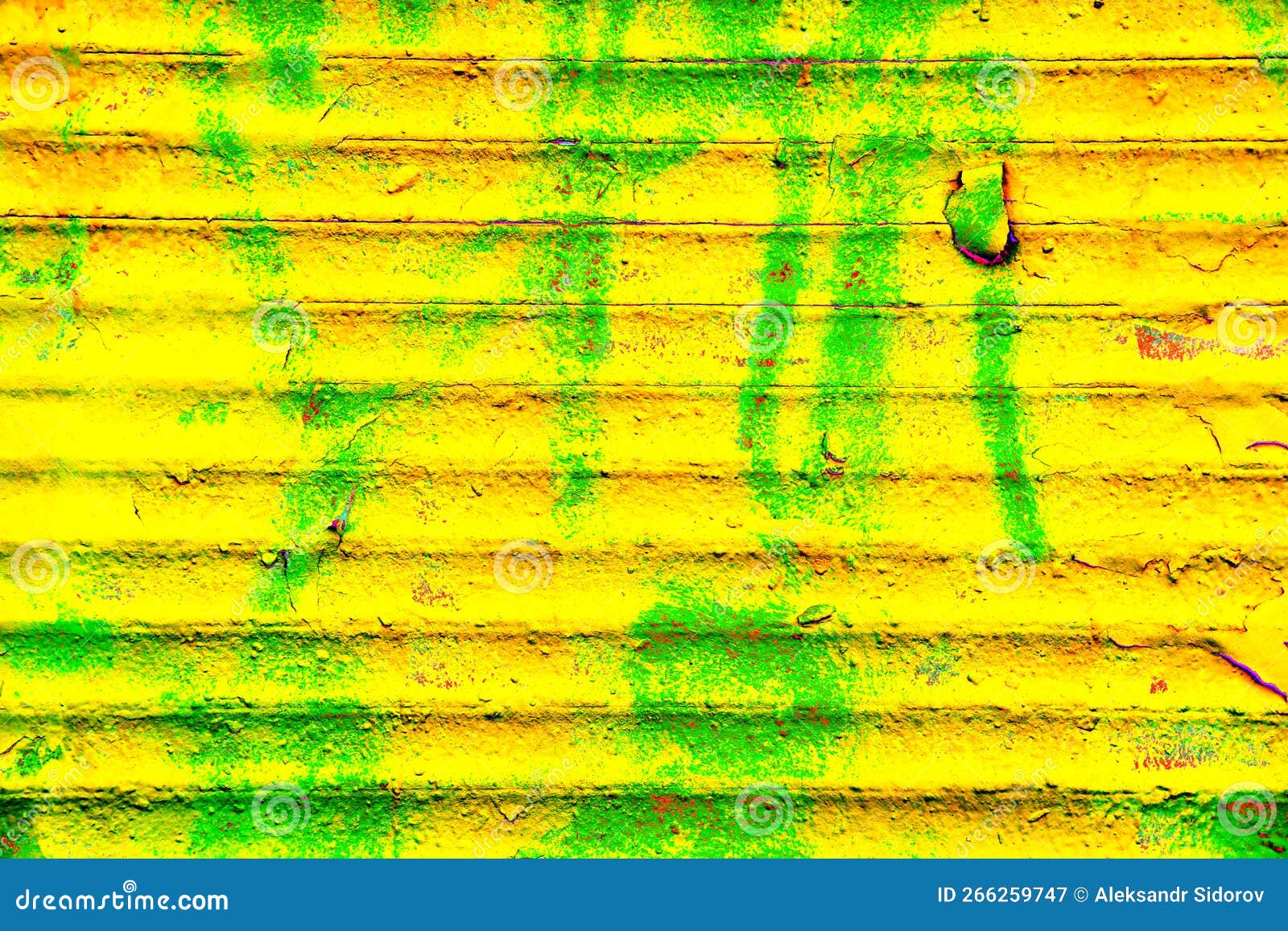 Ribbed Surface with Peeling Paint As a Background, Changed Color Scheme ...