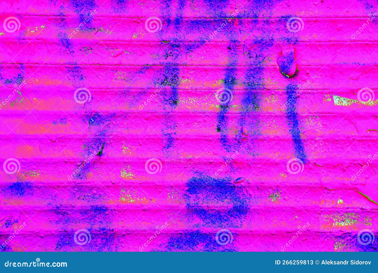 Ribbed Surface with Peeling Paint As a Background, Changed Color Scheme ...