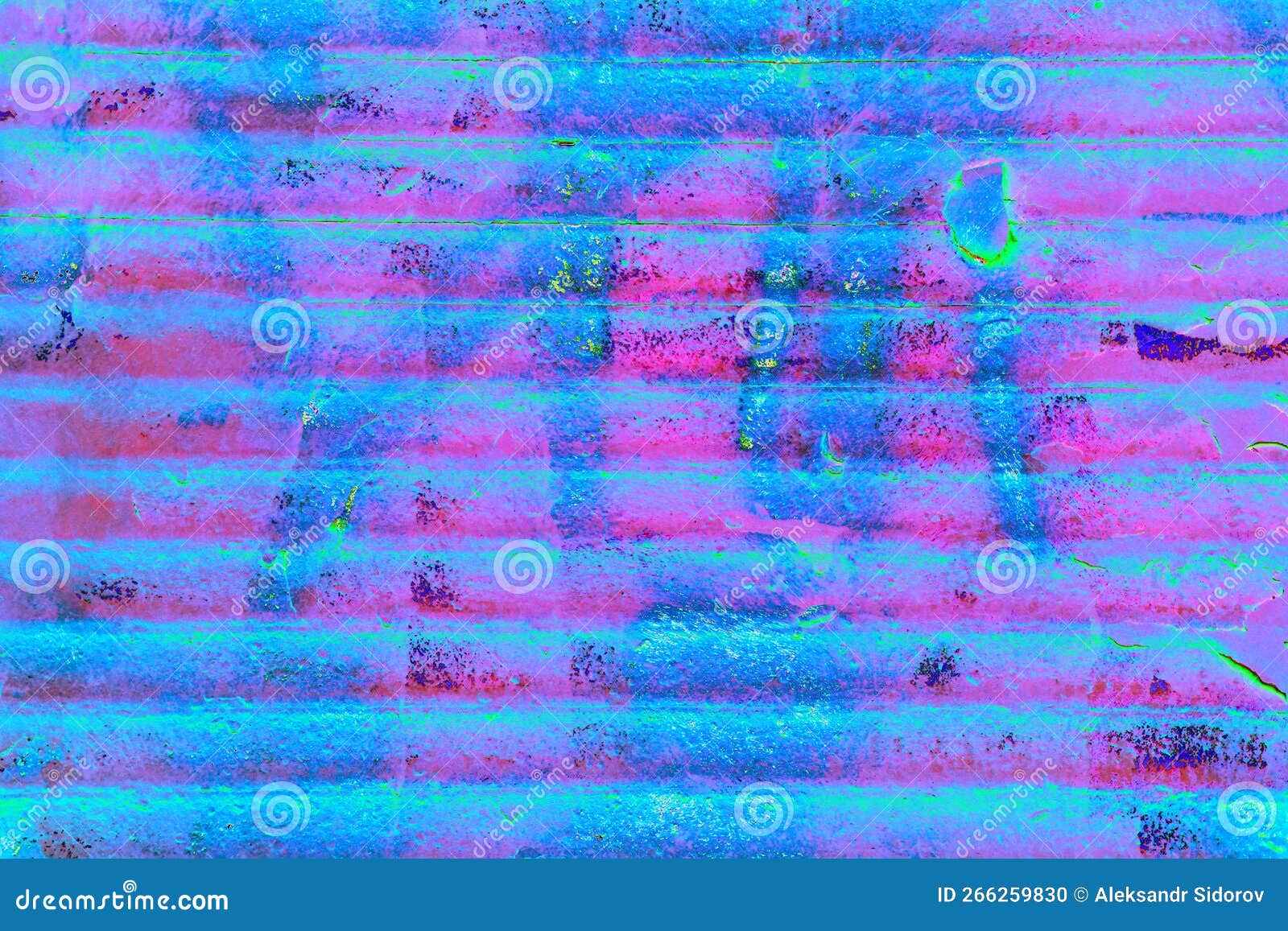 Ribbed Surface with Peeling Paint As a Background, Changed Color Scheme ...