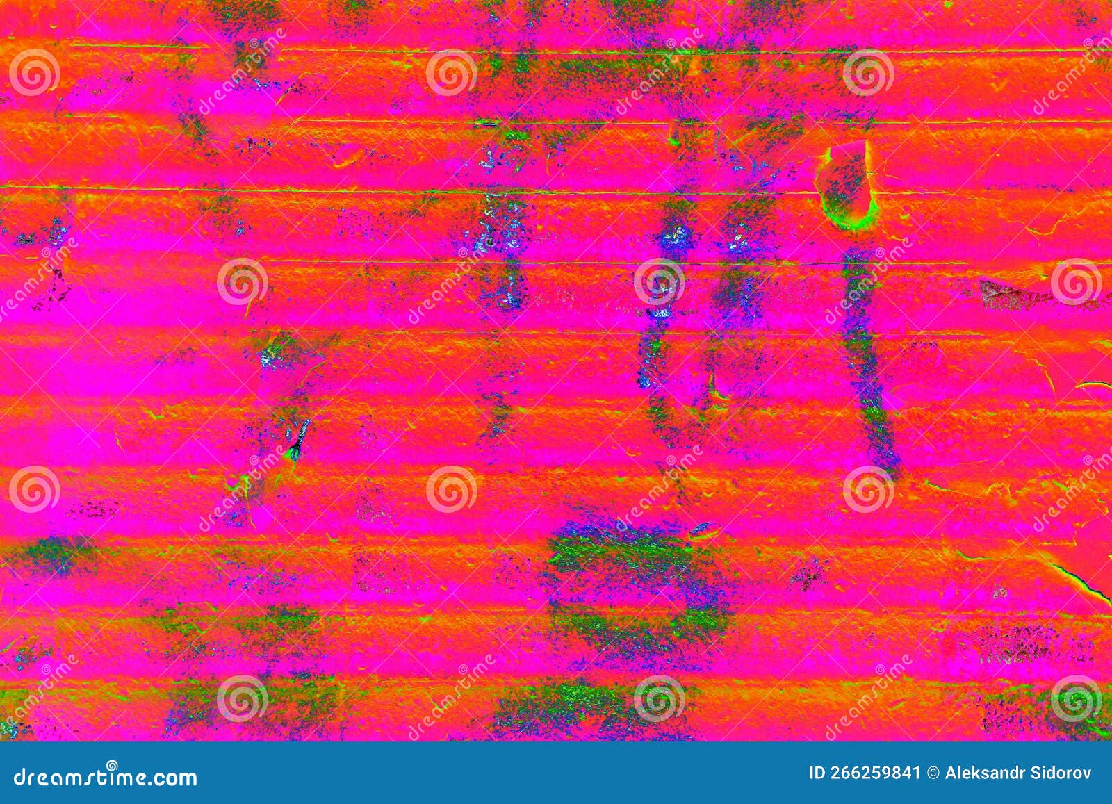 Ribbed Surface with Peeling Paint As a Background, Changed Color Scheme ...