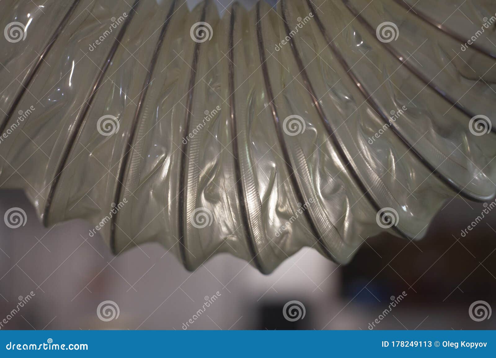 Ribbed Tube Made of Transparent Plastic. Stock Image - Image of passage ...