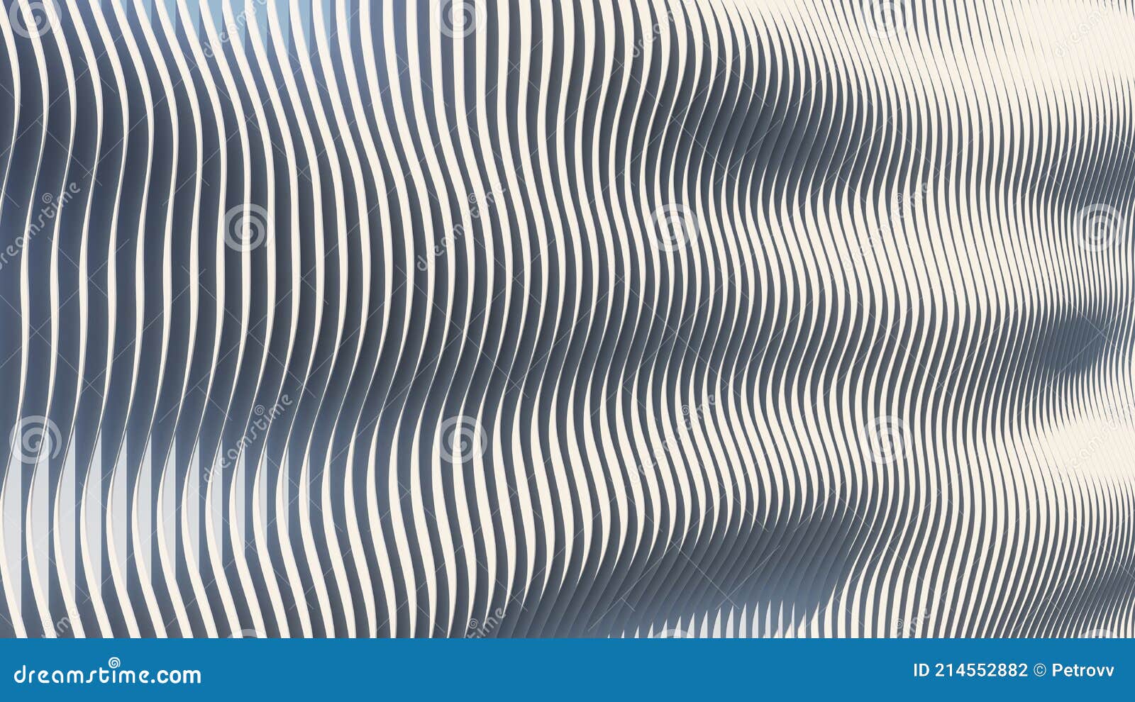 Ribbed undulating wall stock illustration. Illustration of surface ...