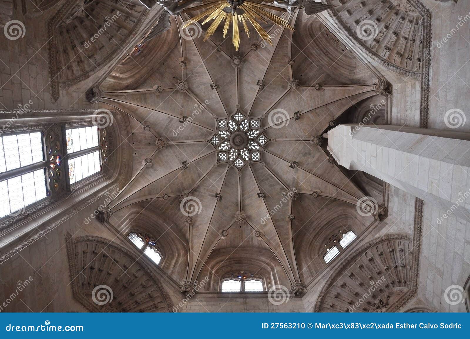 Ribbed vault stock photo. Image of catholic, cathedral - 27563210