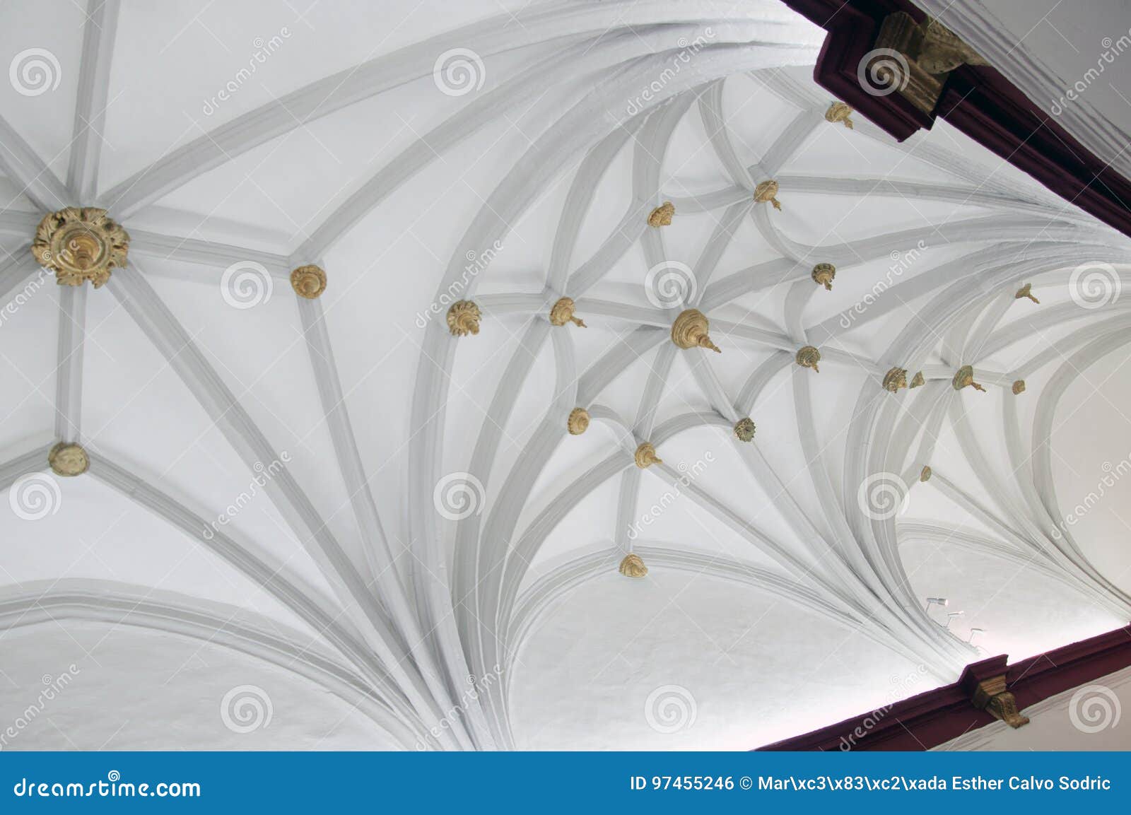 Ribbed vault stock photo. Image of architecture, ceiling - 97455246