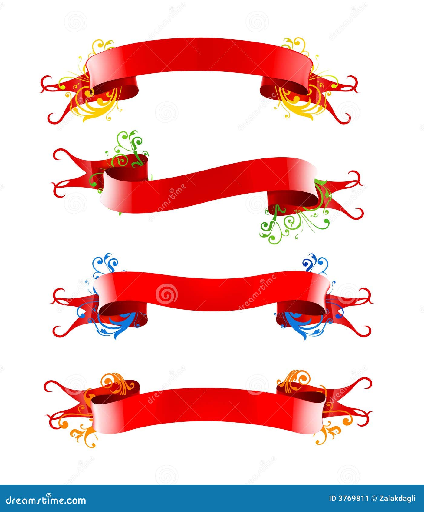 Ribbions, gift, red bow stock illustration. Illustration of celebration ...